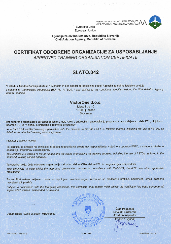 ATO Certificate | VictorOne